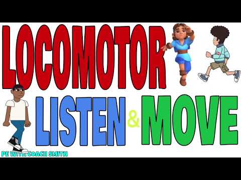 LOCOMOTOR Listen & Move🏃🏼♂️ | Walking Song | 12 Different Locomotor Movements