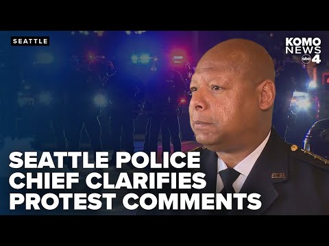 Seattle's interim police chief updates on hiring efforts, controversial protest comment