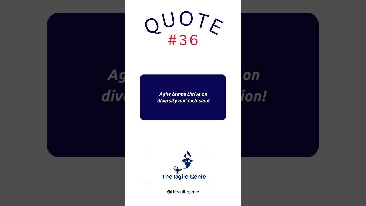 Agile teams thrive on diversity and inclusion! #agile #ai #freddiebrownjr #scrum #projectmanagement