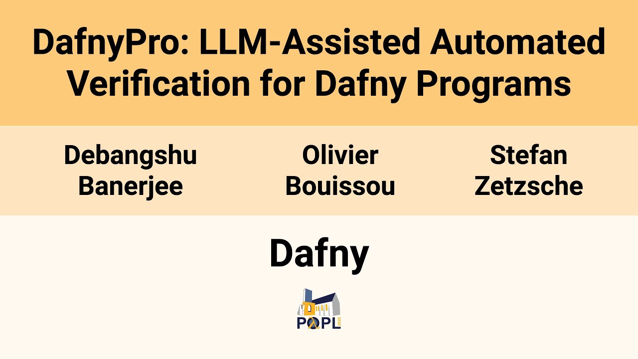 [Dafny'26] DafnyPro: LLM-Assisted Automated Verification for Dafny Programs