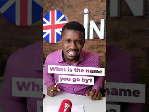 INFO-LANG- Different ways to say: What is your name in English ?