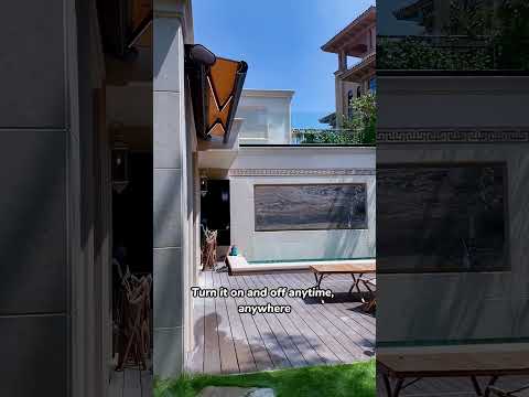 Have you seen this kind of electric retractable awning? #shade #roofing #outdoor #design #awning #