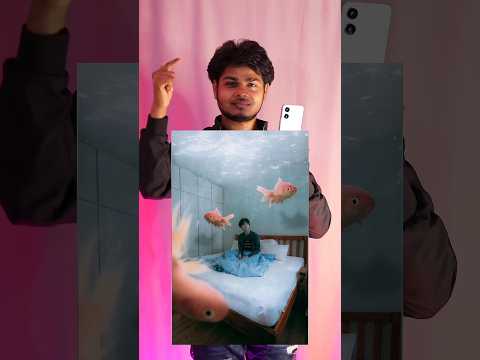 Underwater 🤿 Creative Photo Editing Tutorial / #picsart #photography #shortvideo