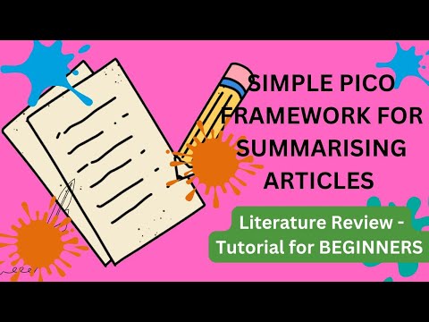 Systematic Literature Review Tutorial – Tips – PICO Framework For ...