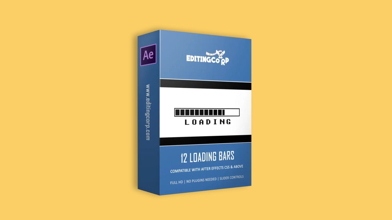 12 Free Loading Bars Adobe After Effects Template