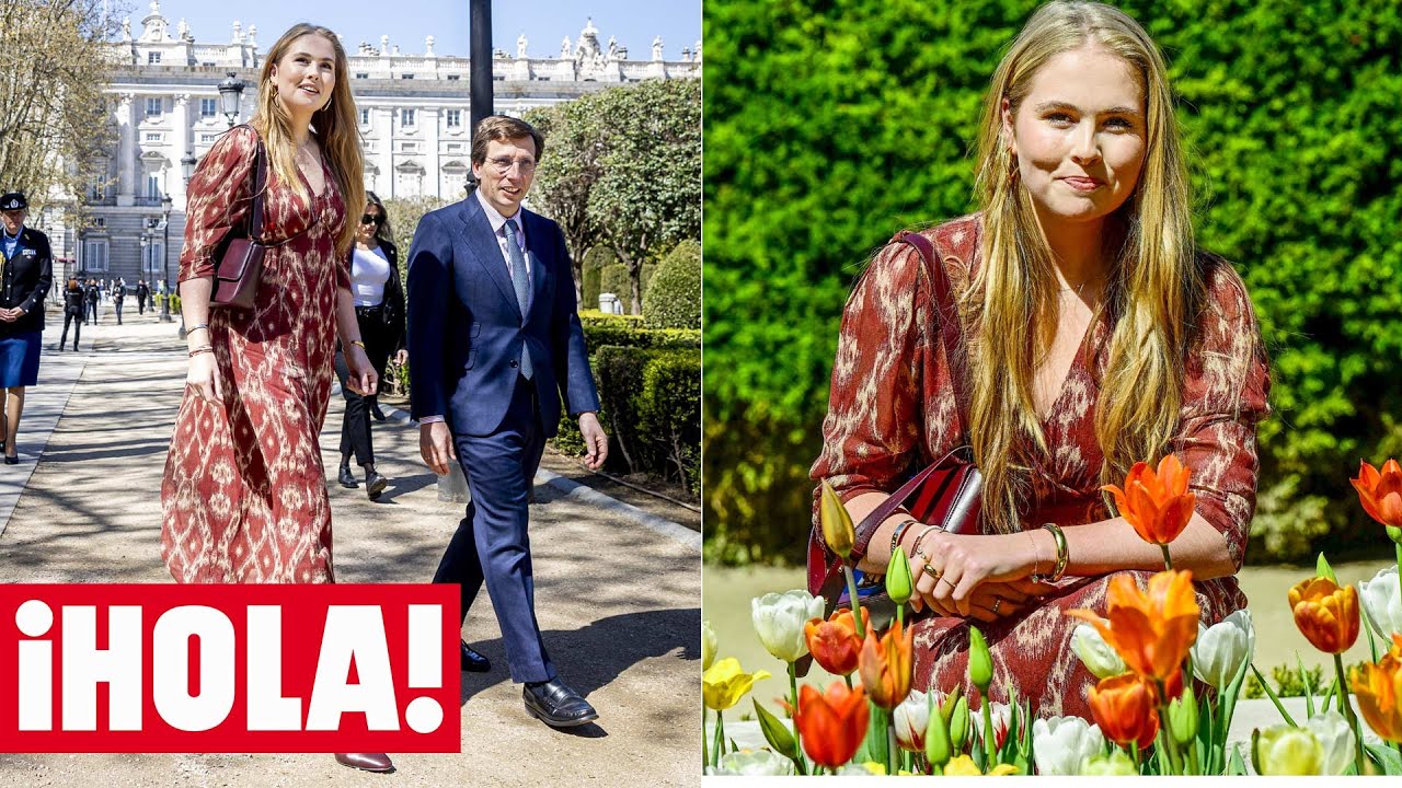 Amalia de Holanda, hablando en perfecto español, agradece su etapa en Madrid con un precioso jardín
