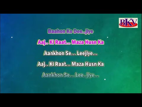Aaj Ki Raat - KARAOKE - Stree 2 2024 - Tamannaah Bhatia