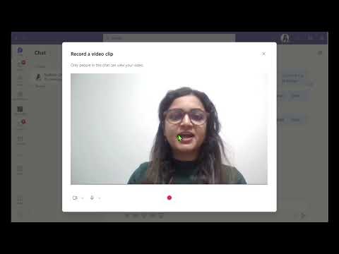 Tech Tip - Record a video clip within a Teams chat