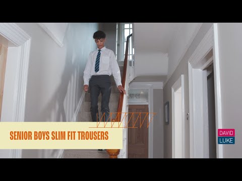 David Luke - Senior Boys' Slim Fit School Trousers