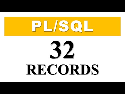 PL/SQL tutorial 32: Introduction To PL/SQL Record Datatype In Oracle Database By Manish Sharma