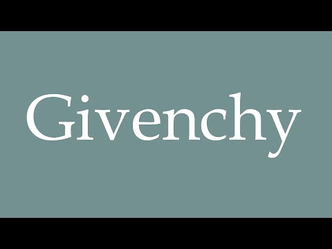 How to pronounce ''Givenchy'' correctly in French