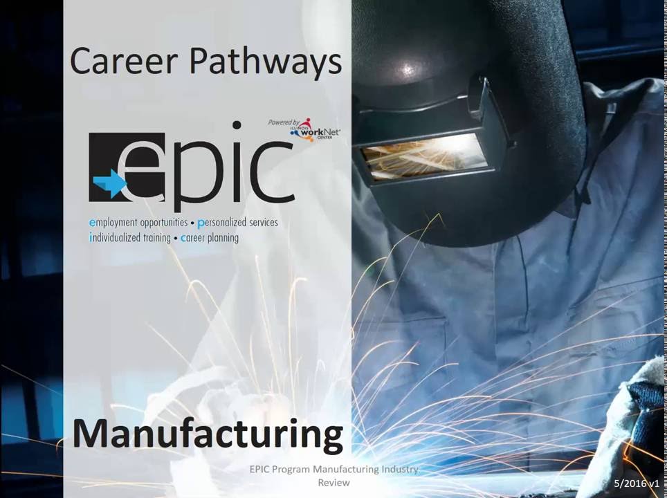 EPIC Career Pathway   Manufacturing