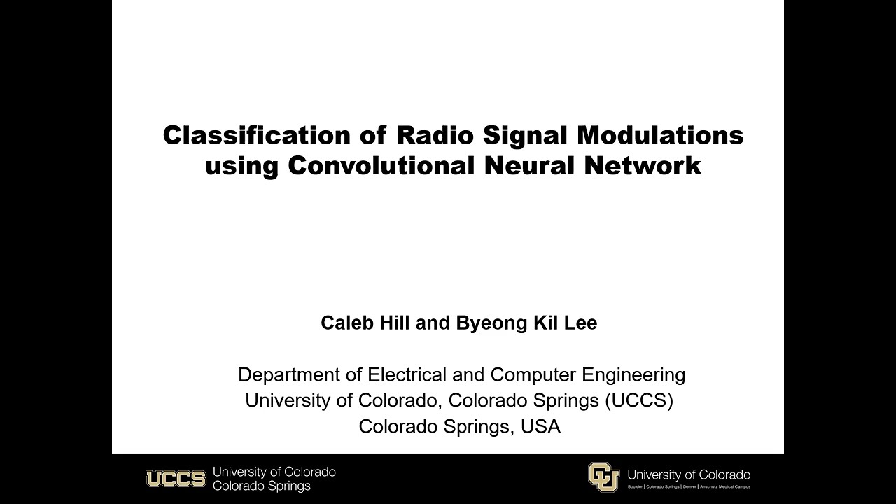 Modulation Classification using Convolutional Neural Network