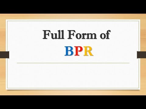 Full Form of BPR || Did You Know?