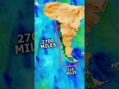 La fascinante geografía de Chile! #curiosidades #mapas