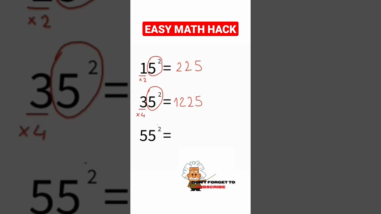 EASY MATH HACK!! WOW #maths #mathstricks #funmaths #math #usa #nyc #newyork