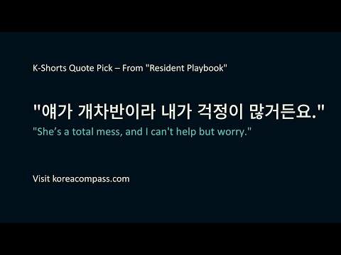Korean Slang Breakdown: What Does “개차반” Mean? | K-Shorts Quote Pick