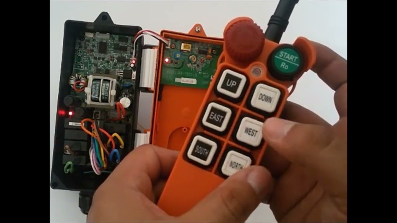 Control Remoto F21-E1 para Puente Grúa y Polipasto | 100m Alcance | IP65 Industrial