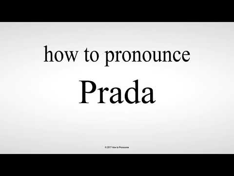 How to Pronounce Prada