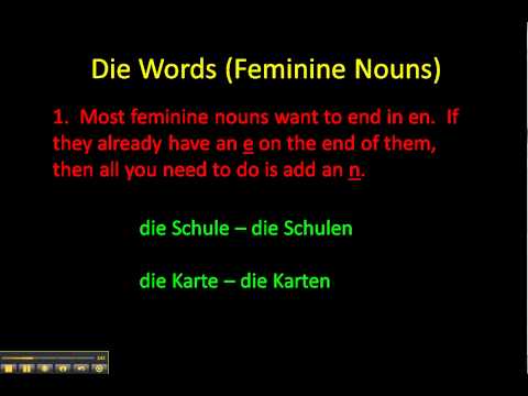 Building Plurals in German - www.germanforspalding.org