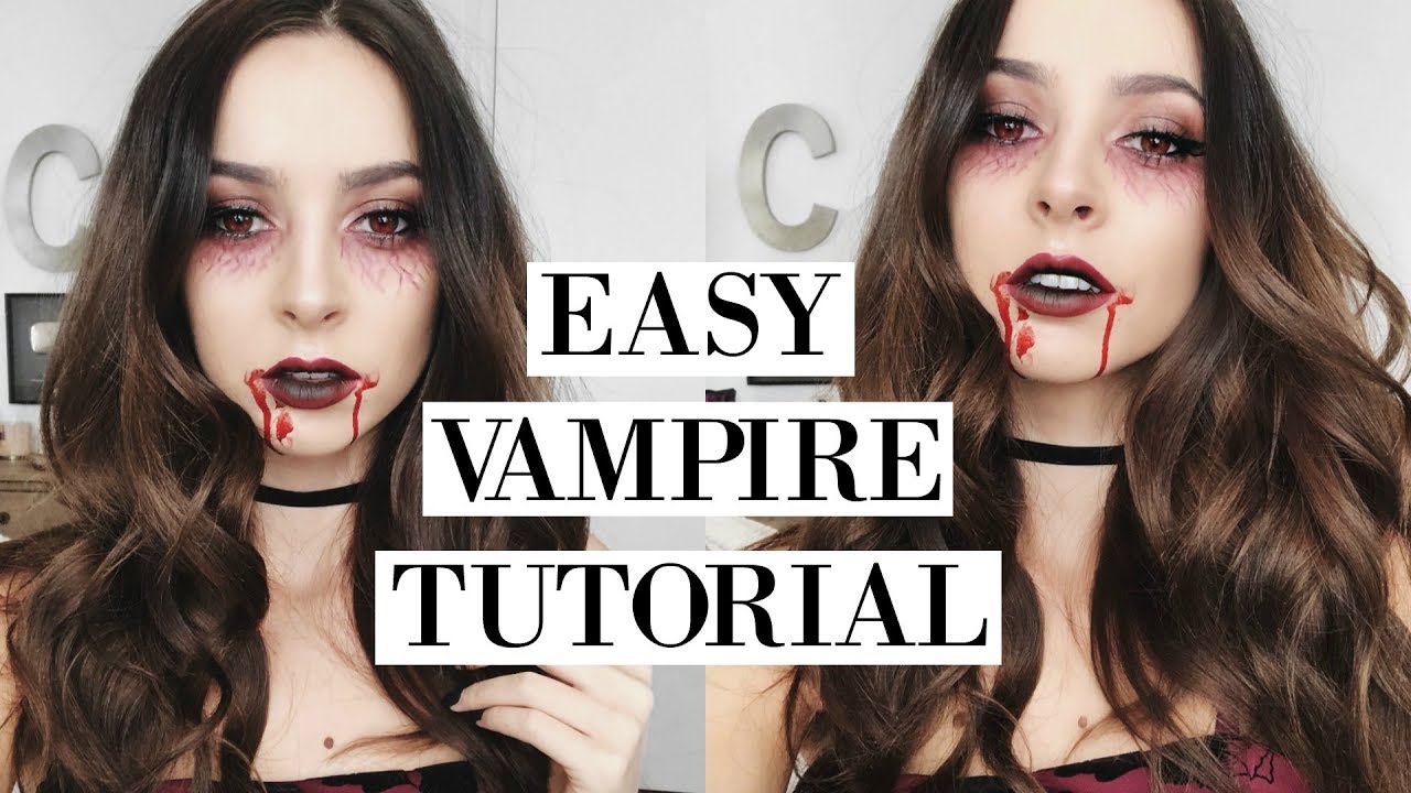 EASY VAMPIRE HALLOWEEN MAKEUP TUTORIAL | 2017