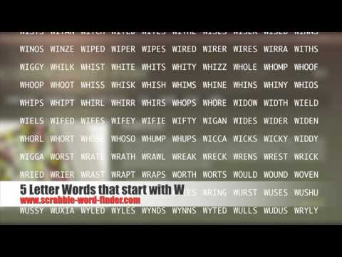 5 letter words that start with W