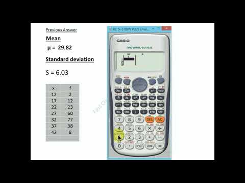 Standard deviation by fx 991 ES plus -Exam and direct methods