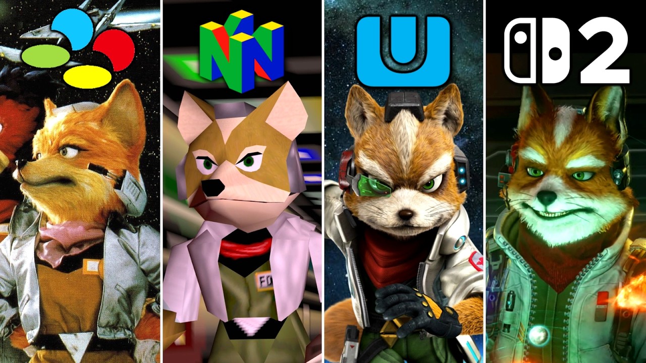 Evolution of Fox McCloud (1993 - 2026)