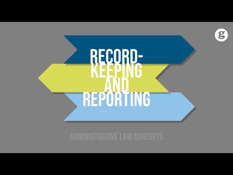 Recordkeeping and Reporting