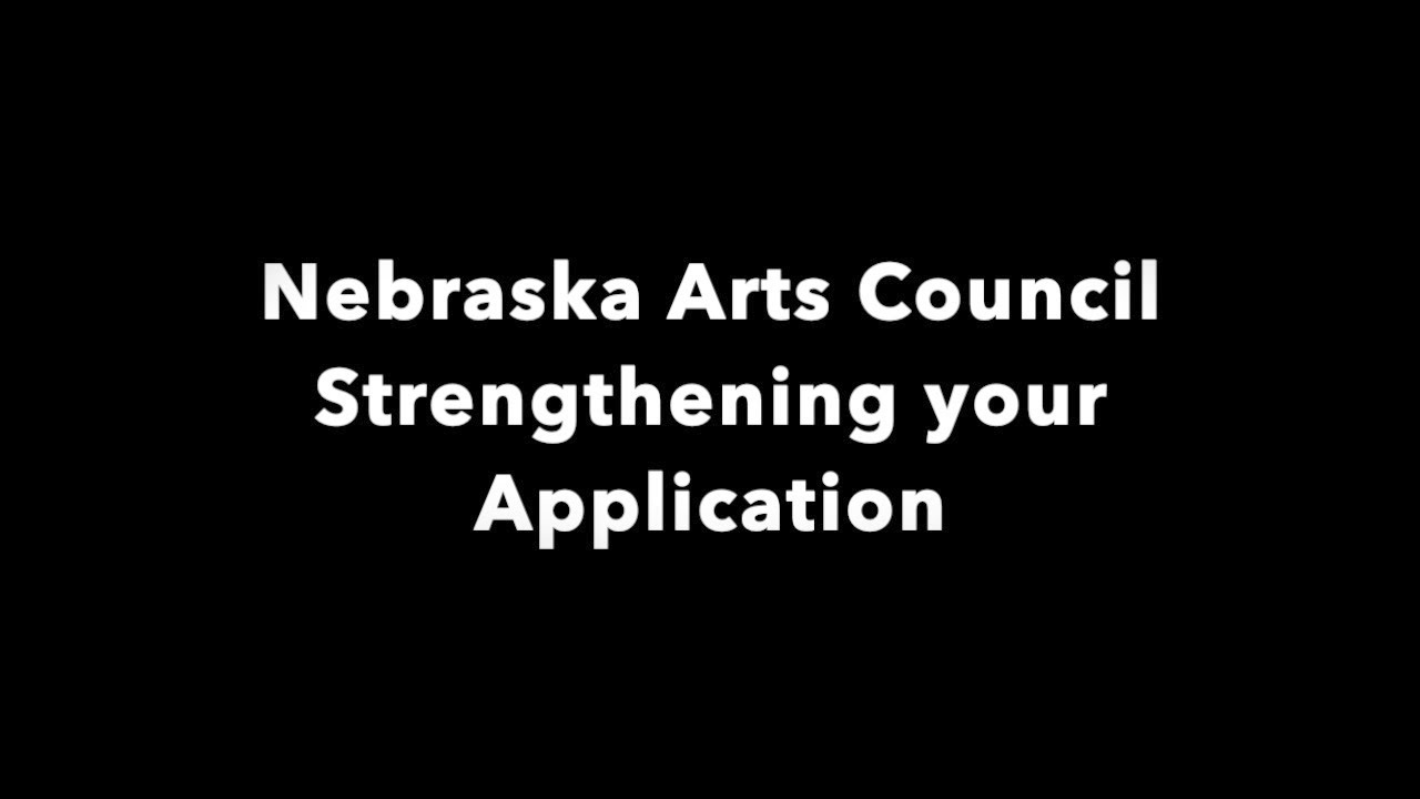 FY26 Floating Deadline Grants open - Nebraska Arts Council