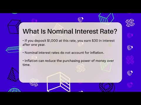 What Is Nominal Interest Rate? - Learn About Economics