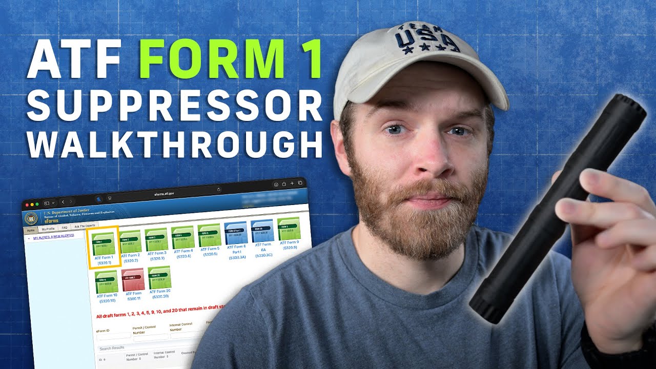 How to Legally Make a Suppressor at Home (ATF Form 1 eForms Guide)