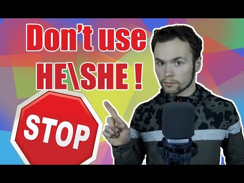 USE THEY instead of HE/SHE