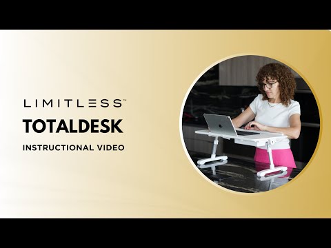 Limitless TotalDesk Portable Workstation And Lap Desk With Adjustable Height & Tilt