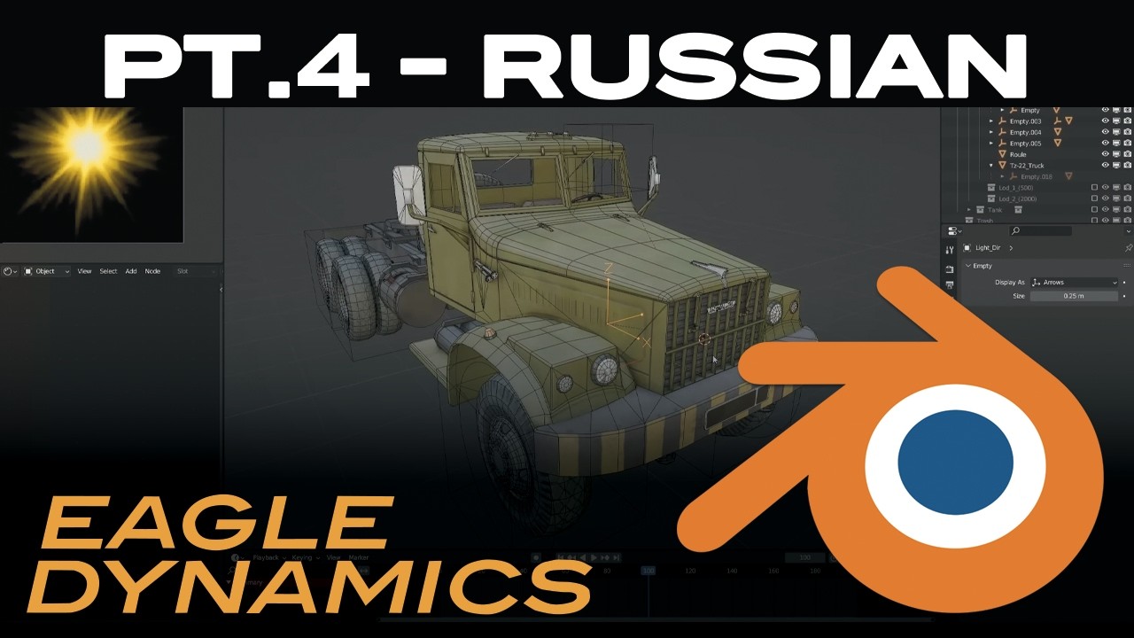 DCS Blender Exporter Part IV: Lighting, Damage and More - RUS