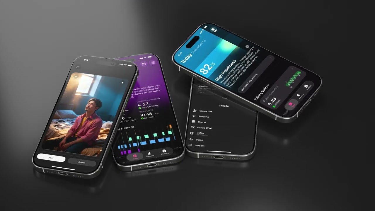3D Smartphone Mockup with Dynamic Color Control and Animated Scenes