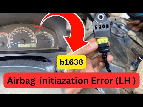 B1638 Curtain Shield Airbag initialization Error ( LH ) toyota camry 2012