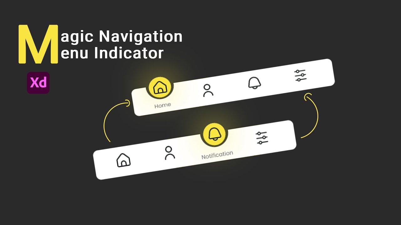 Adobe Xd: Magic Navigation Menu