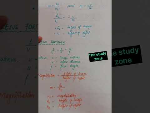 Class 10 physics formula sheet l Science l The study zone #shorts#viralshorts#class10science#focus