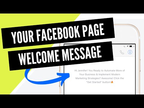 Creating Your Facebook Welcome Message | Bots For Bosses