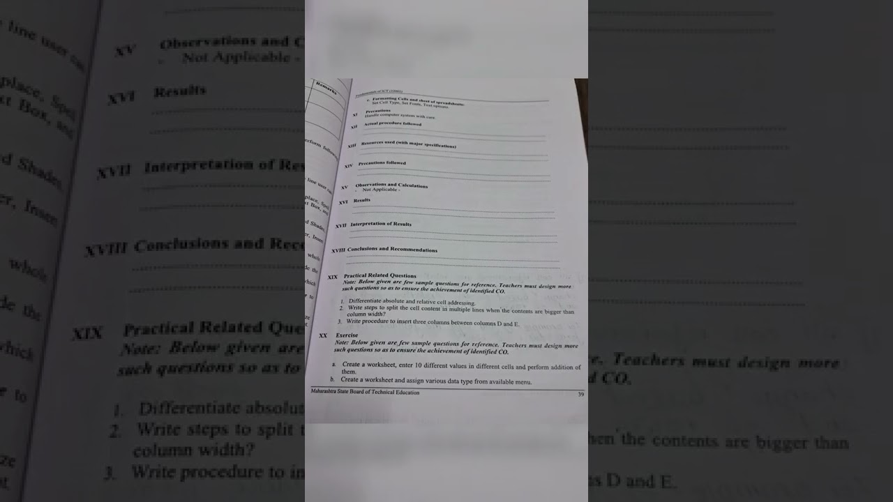 ICT Practical no.9 Manual Writing #shorts