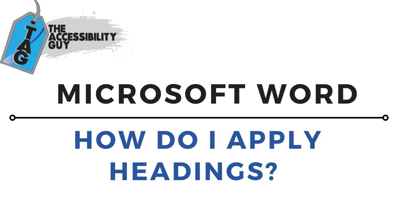 Accessible Headings in Microsoft Word 2022