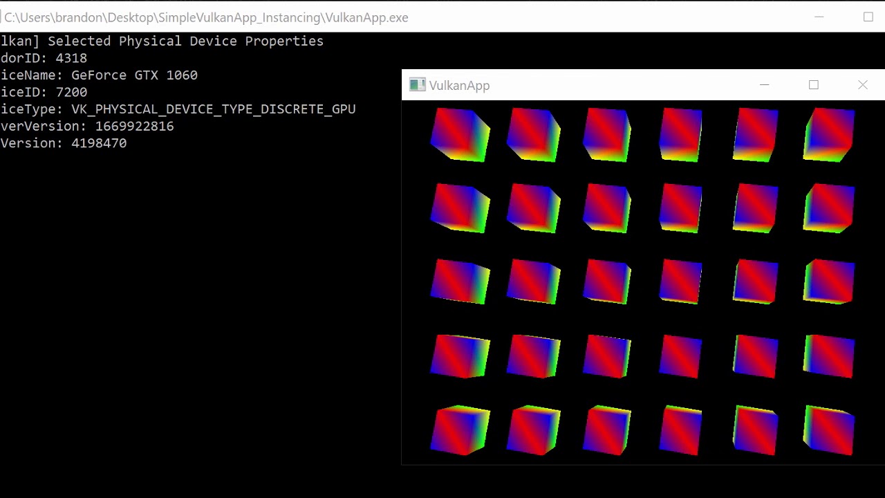 Vulkan GPU Instancing Example