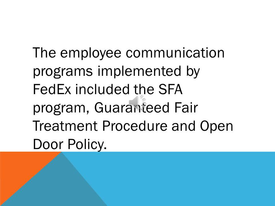 HR Practices of FedEx Powerpoint111