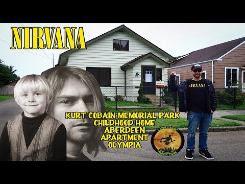 Kurt Cobain Childhood Home Memorial Park Aberdeen and Olympia Apartment in Washington