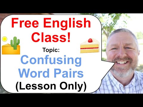 Let's Learn English! Topic: Confusing Word Pairs π°ποΈ (Lesson Only)