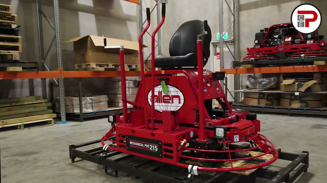 Allen Engineering ride on trowel Mechanical Pro 215