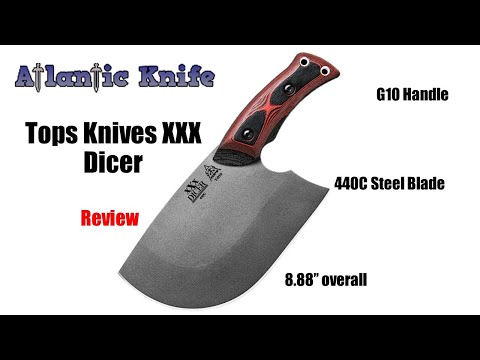 TOPS XXX Dicer 440C Fixed Blade Knife Review | Atlantic Knife Reviews 2020