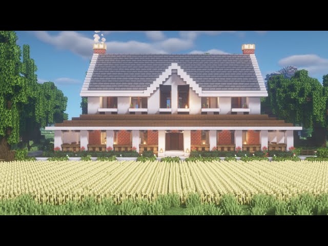 Minecraft Farm House Tutorial
