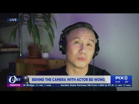 Behind the camera with actor BD Wong